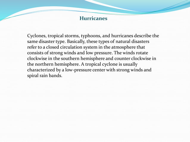 The causes of natural disasters | PPTX
