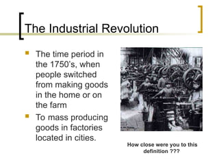 The Causes of the Industrial Revolution 1.ppt