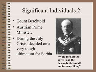 The causes of the ww1 | PPT