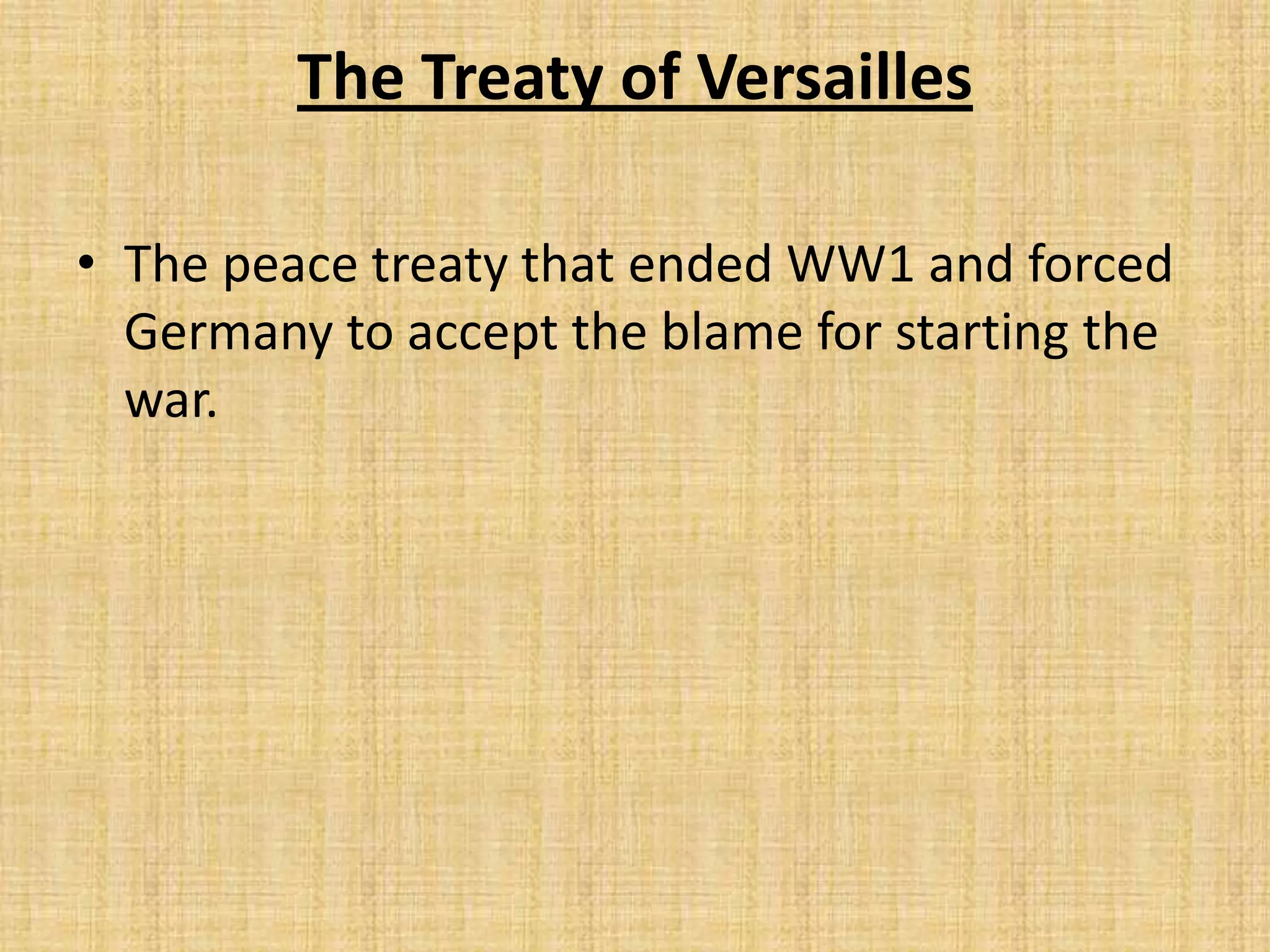 The causes of ww2 powerpoint presentation | PPTX