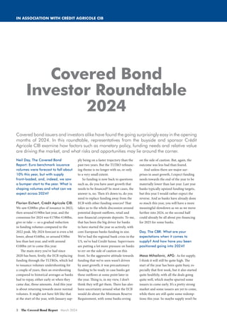 The CBR Covered Bond Investor Roundtable 2024 | PDF
