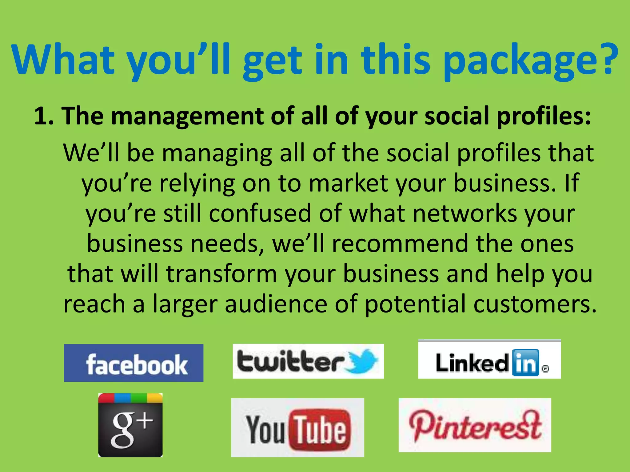 The celebrity package | PPTX