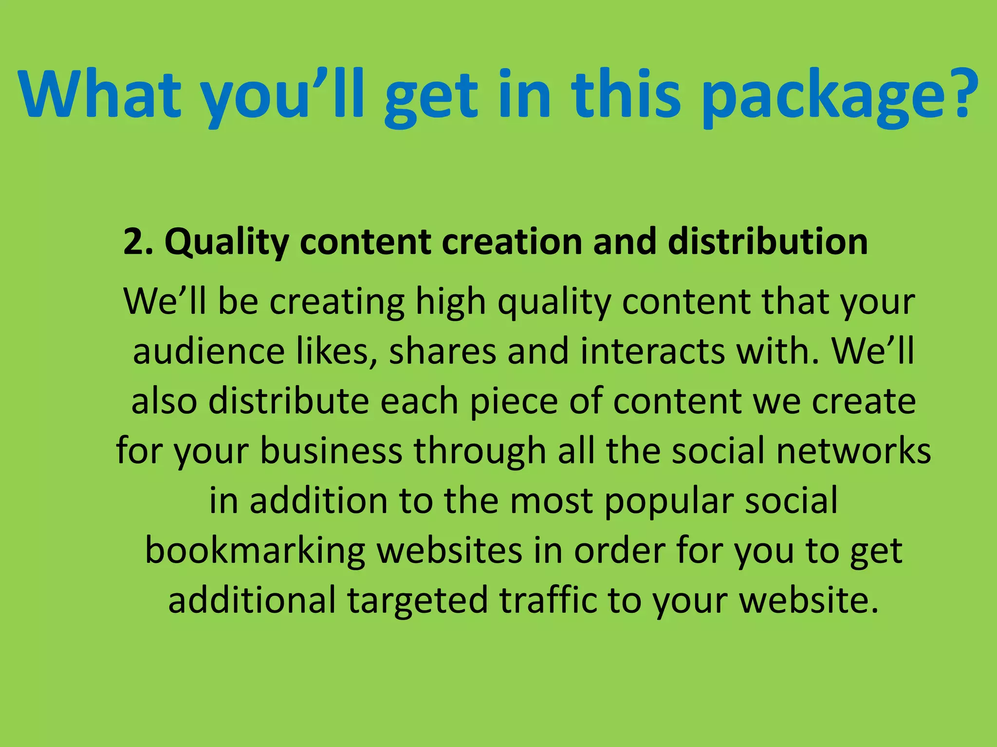 The celebrity package | PPTX