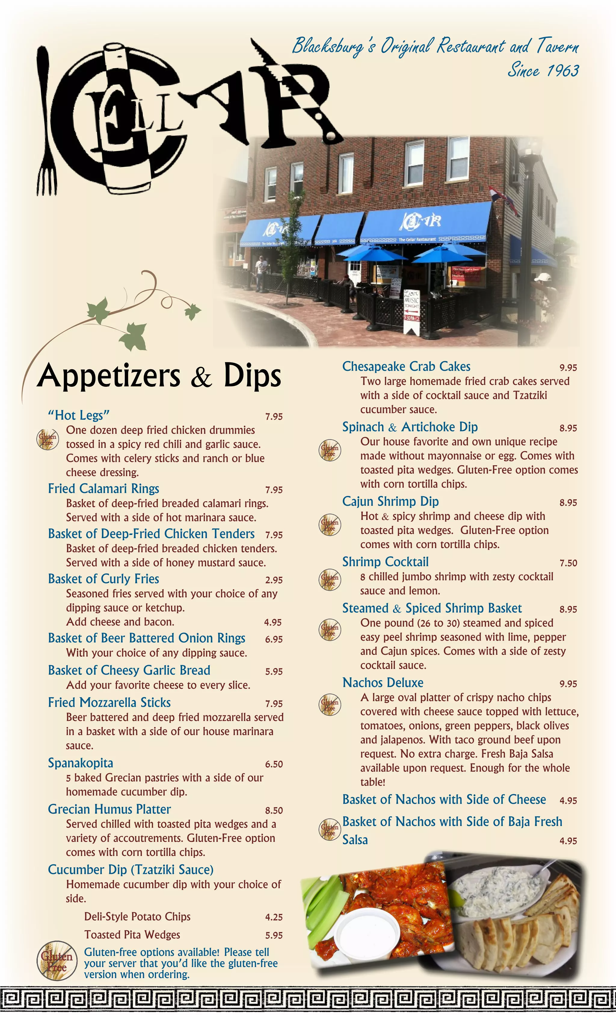 The Cellar New Menu 2013 | PDF