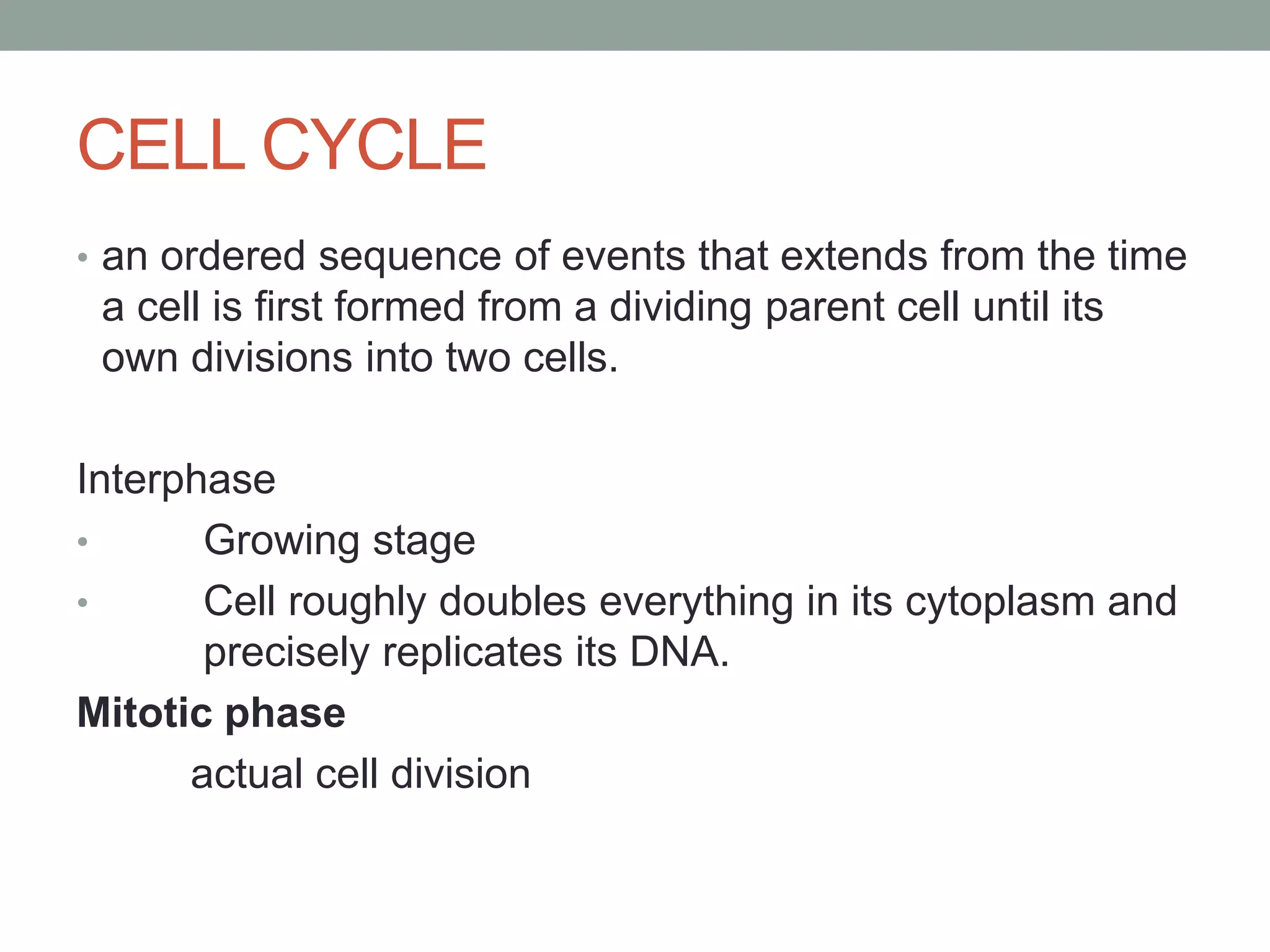 The cell cycle | PPTX
