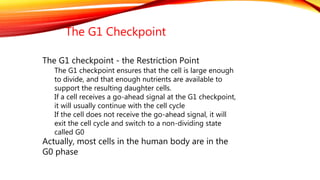 The cell cycle | PPTX