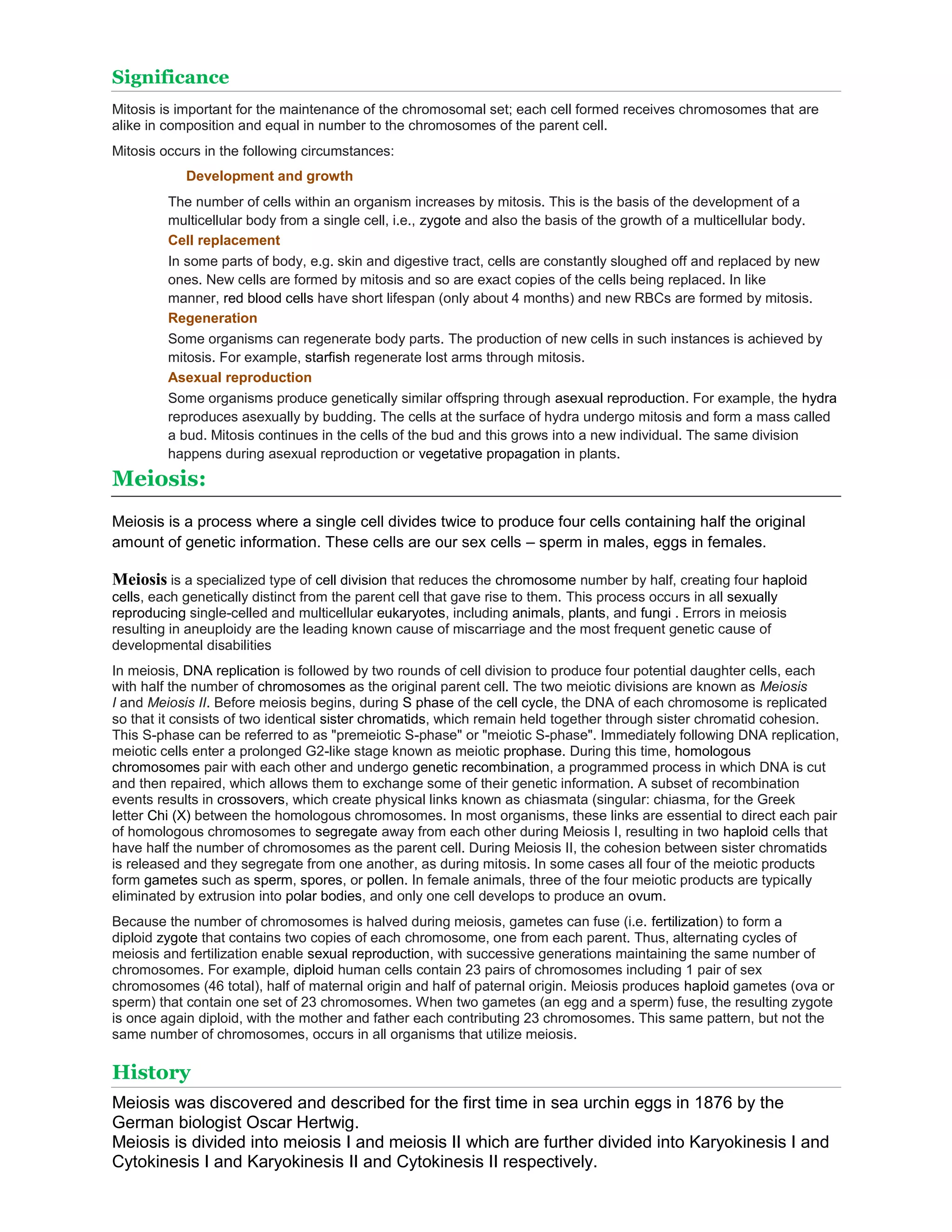 The cell cycle by Sami | PDF