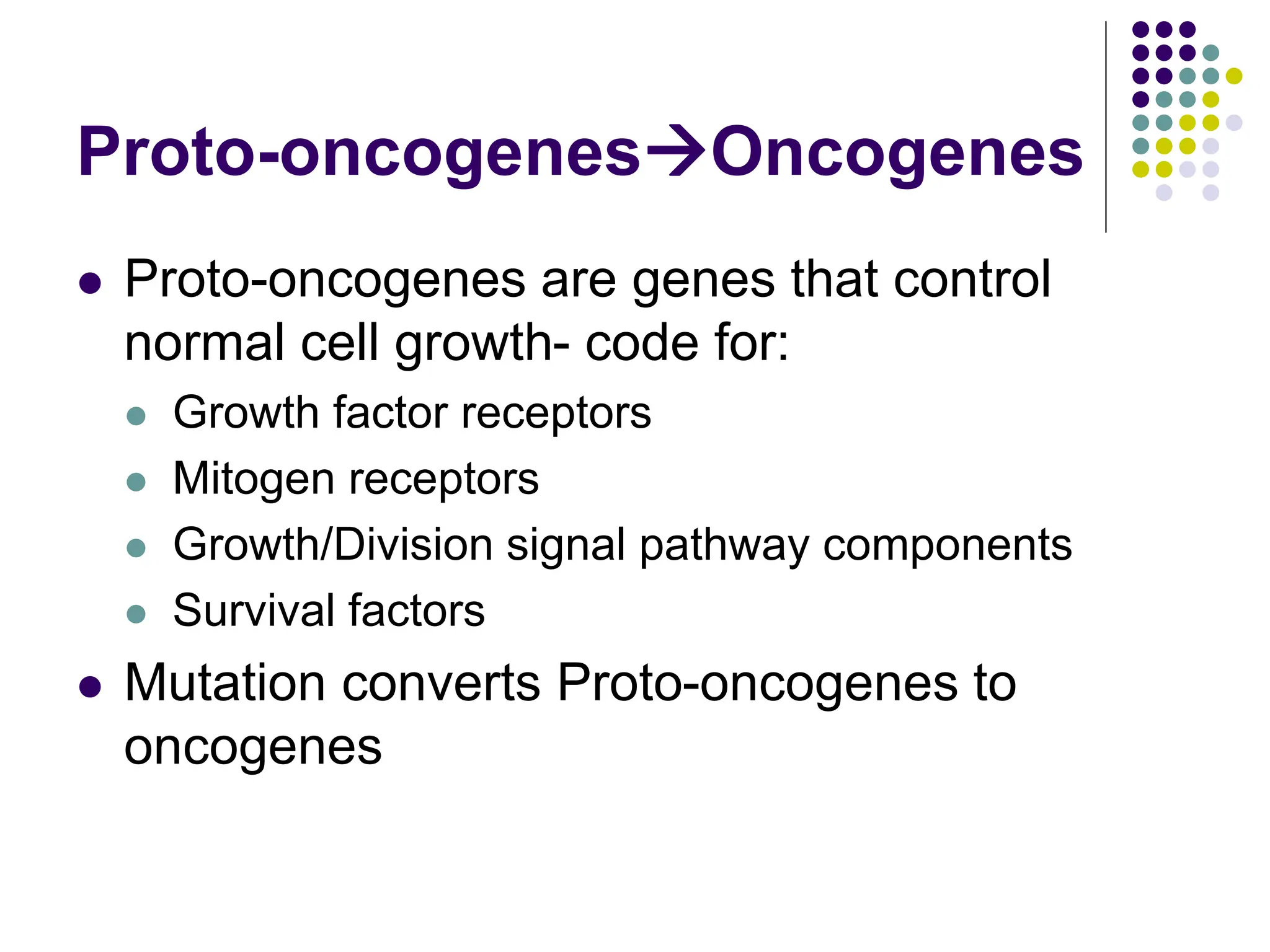 The Cell Cycle & Cancer.ppt appplied genetics | PPT