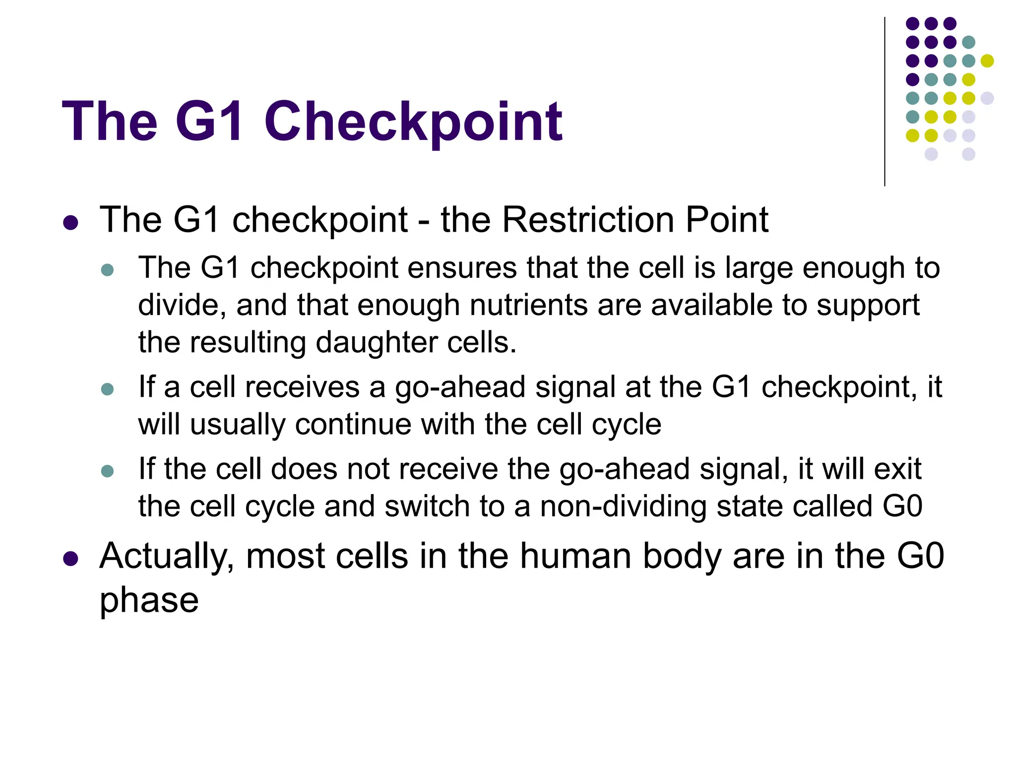 The Cell Cycle & Cancer.ppt appplied genetics | PPT