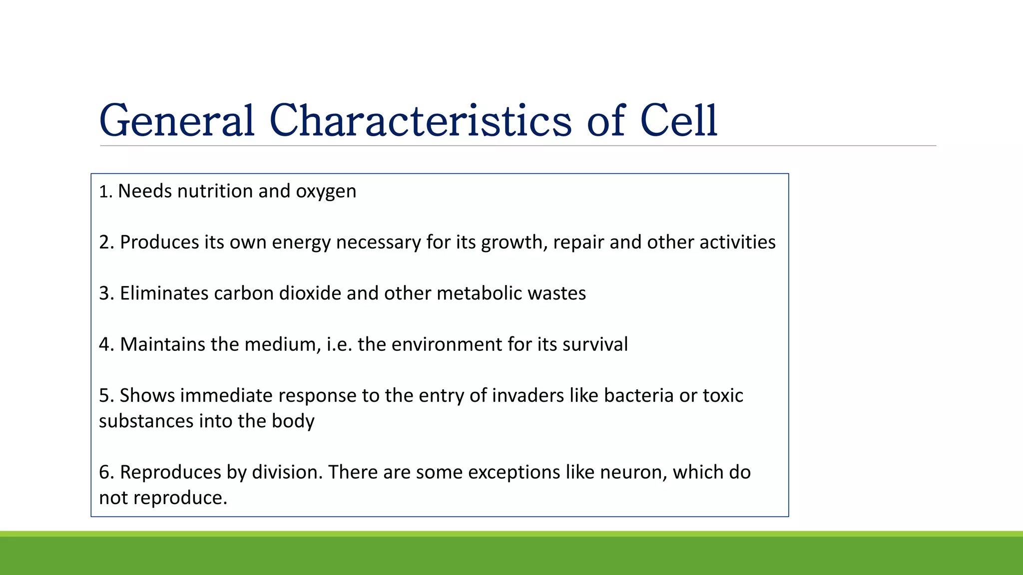 The cell its organells and their functions | PPTX
