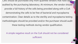 The cell line integrity | PPTX
