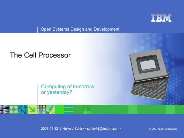 The Cell Processor | PPT | Operating Systems | Computer Software and ...