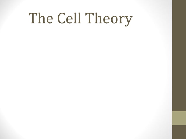 The cell theory | PPT