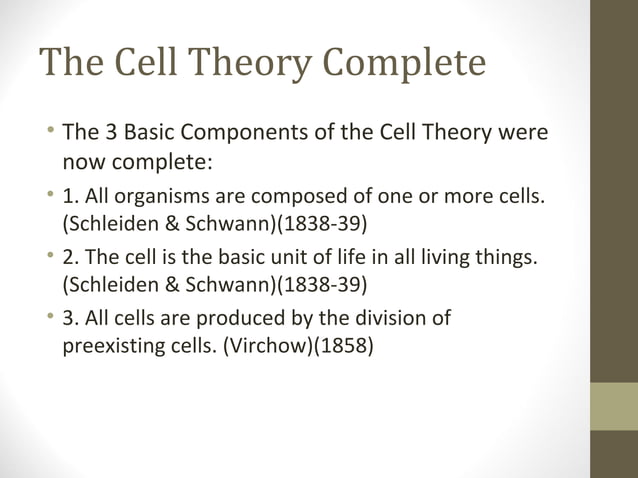 The cell theory | PPT
