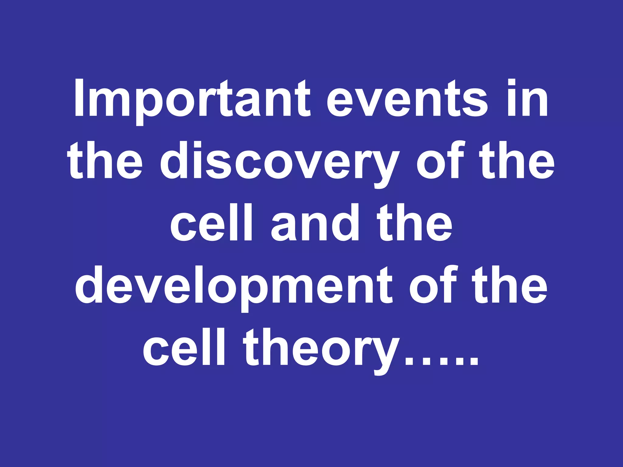 The cell theory | PPT