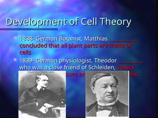 The Cell Theory Notes Powerpoint student | PPT