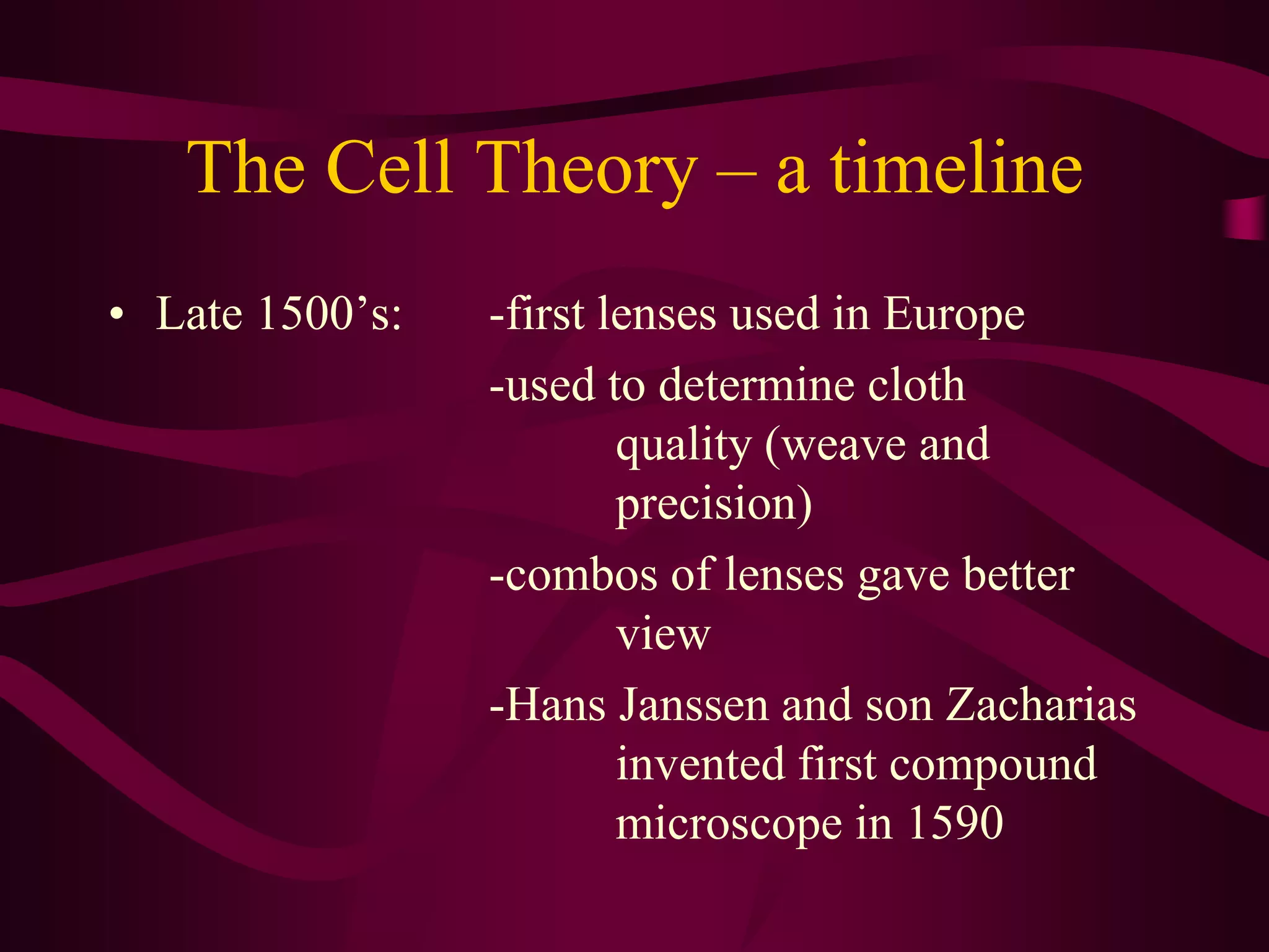 The Cell Theory Timeline | PPTX