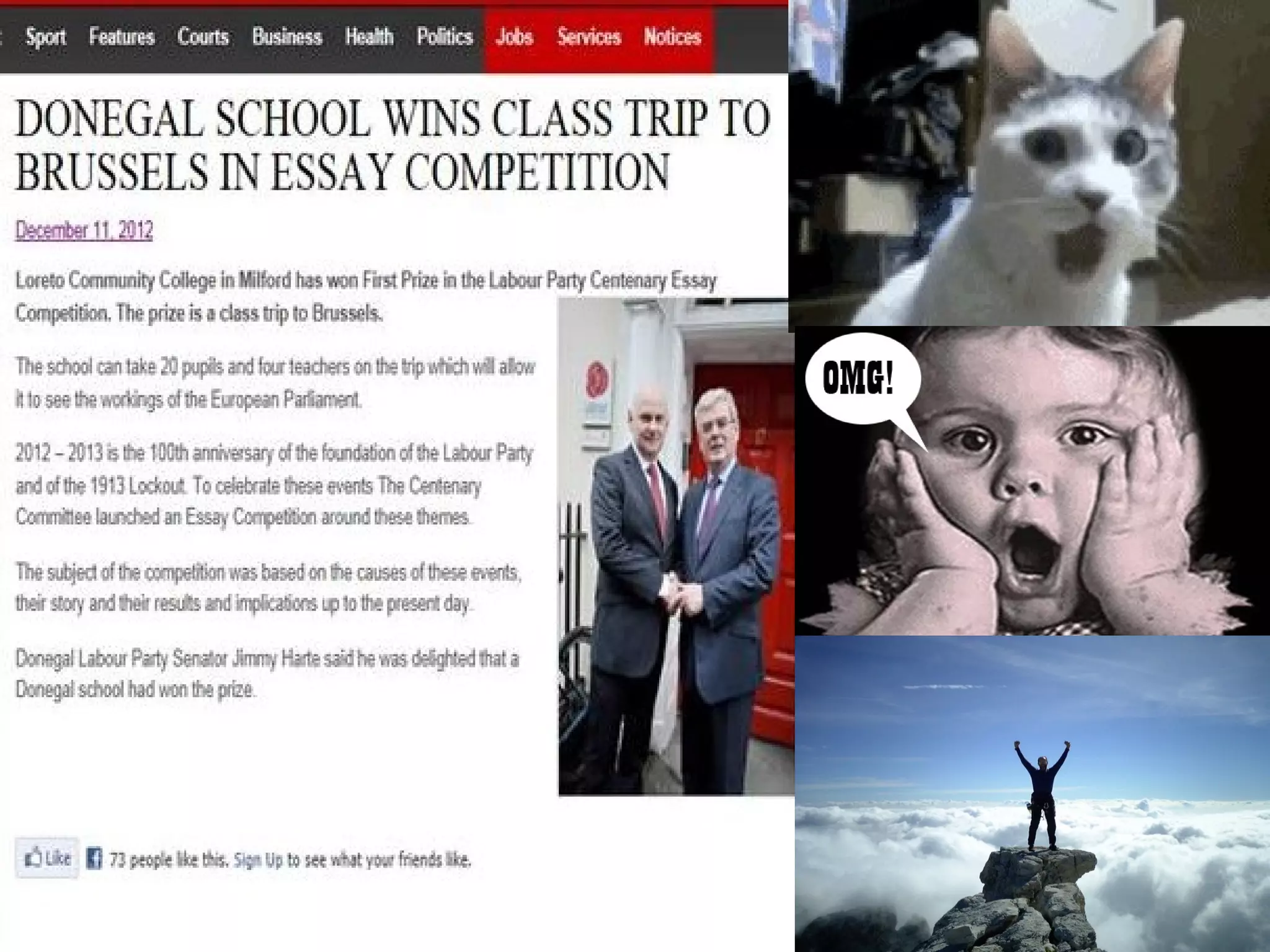 The centenary essay competition | PPT