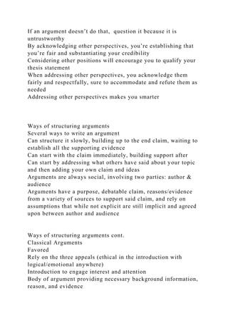 The centrality of argumentComments on Everyone’s An Author Ch.docx