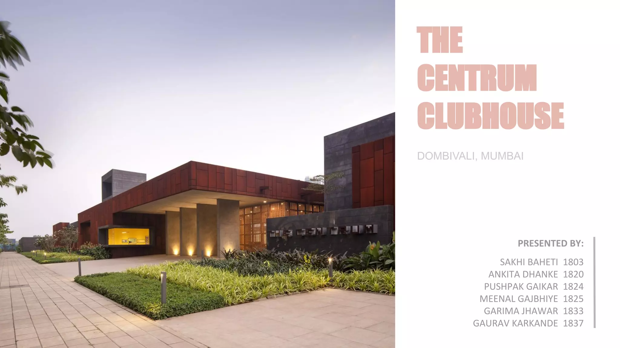 The centrum club case study | PDF