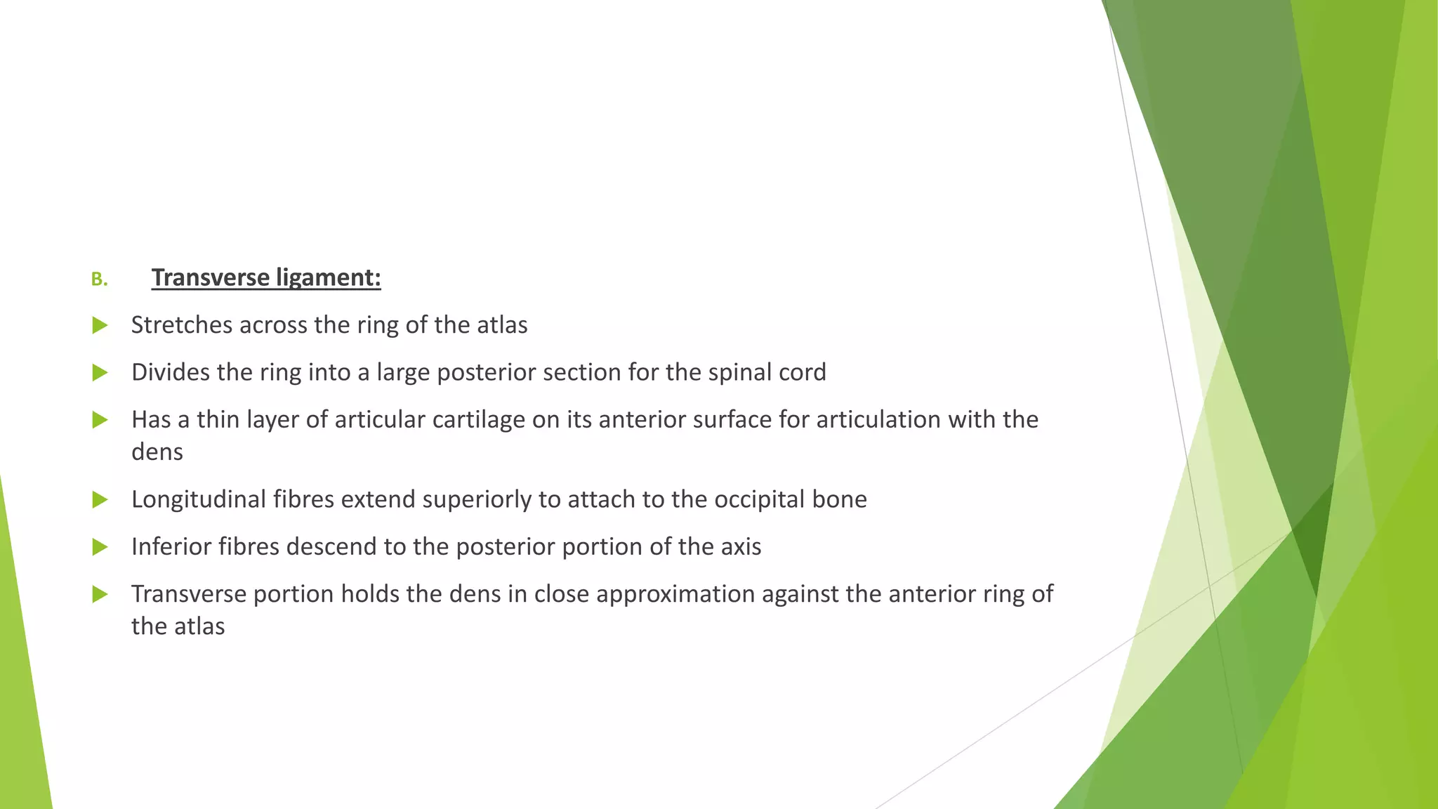The cervical spine | PPTX
