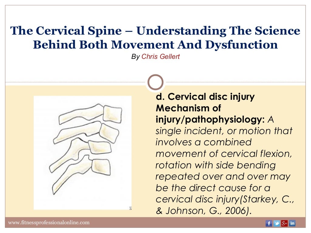 The cervical spine – understanding the science behind both movement a…