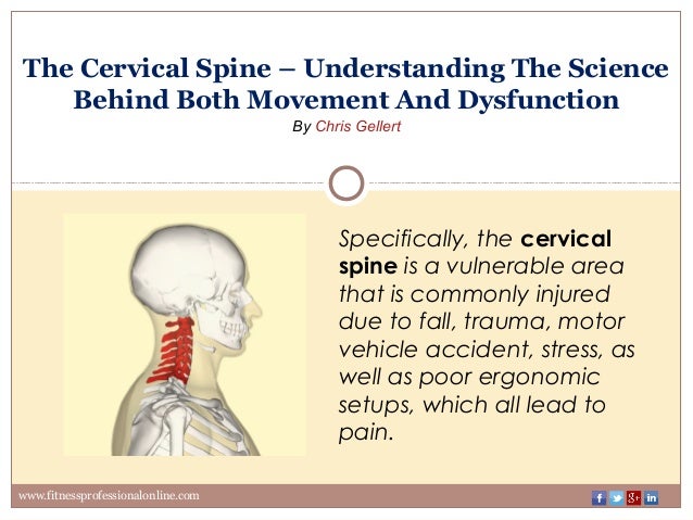 The cervical spine – understanding the science behind both movement a…