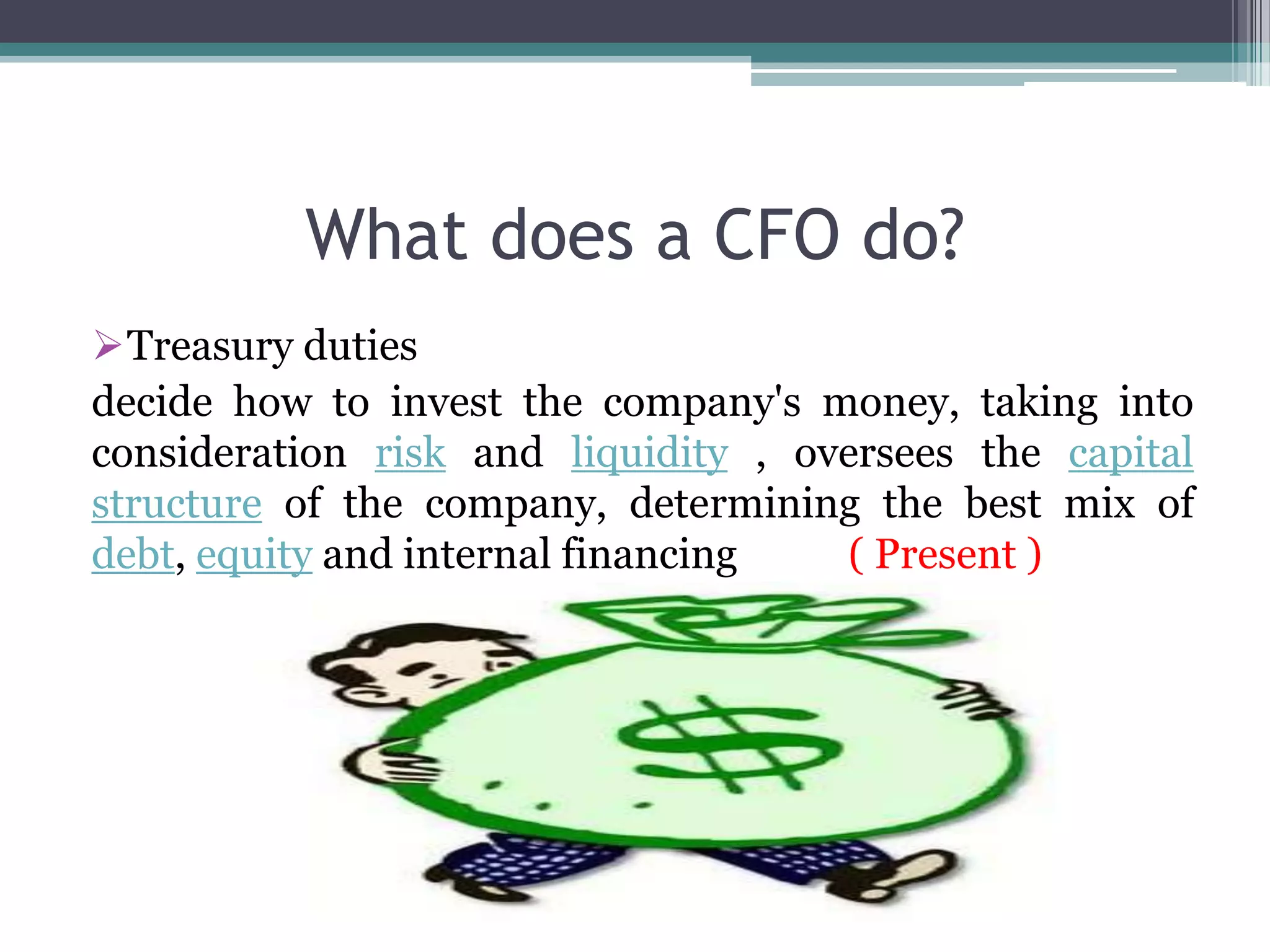 The CFO contemporary role | PPTX