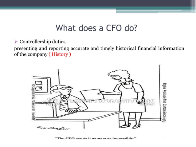 The CFO contemporary role | PPTX