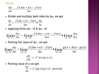 The chain rule | PPTX