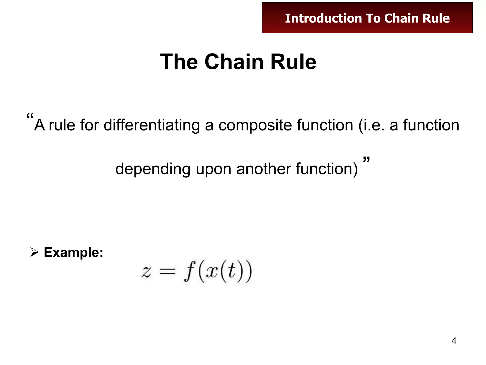 The Chain Rue (Three Varaibles Dependent) | PPTX