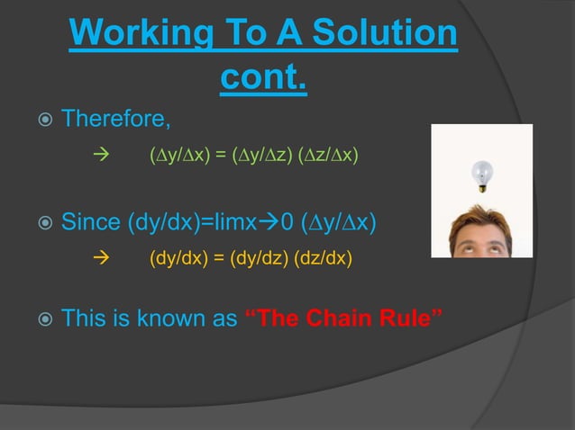 The Chain Rule Powerpoint Lesson | PPT | Free Download