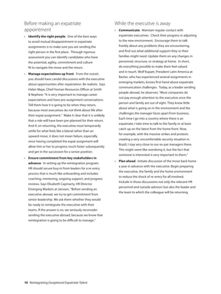 The challenge of reintegrating expatriate talent | PDF