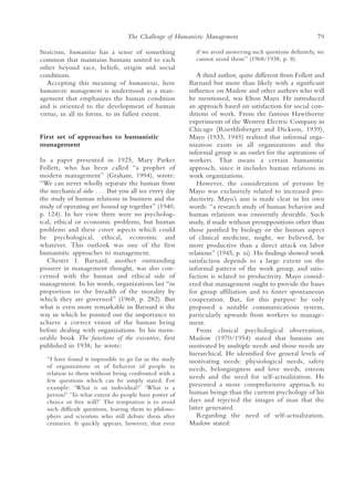 The challenge of the humanistic management | PDF