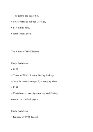 The Challenger Disaster A Case-study in Engineering Ethics.docx