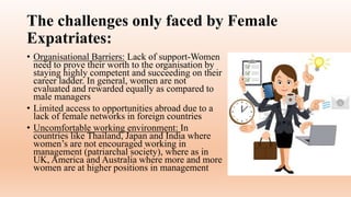 The challenges faced by female expatriate | PPTX
