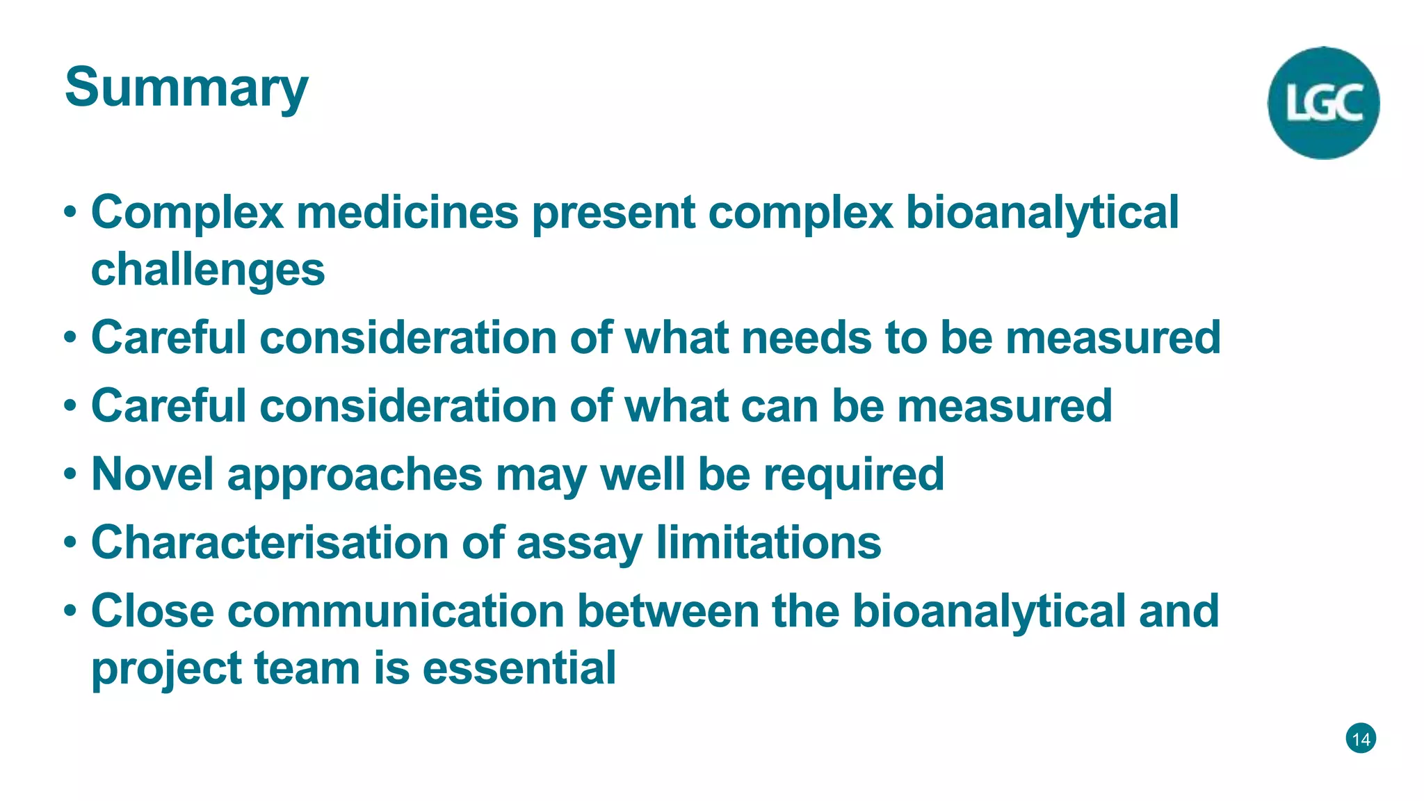 MDC Connects Series 2021 | A Guide to Complex Medicines: The Challenges ...