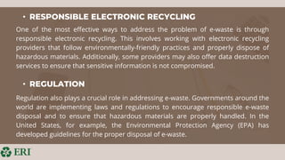 The Challenges Of Electronic Waste Disposal And How To Overcome Them | PPT