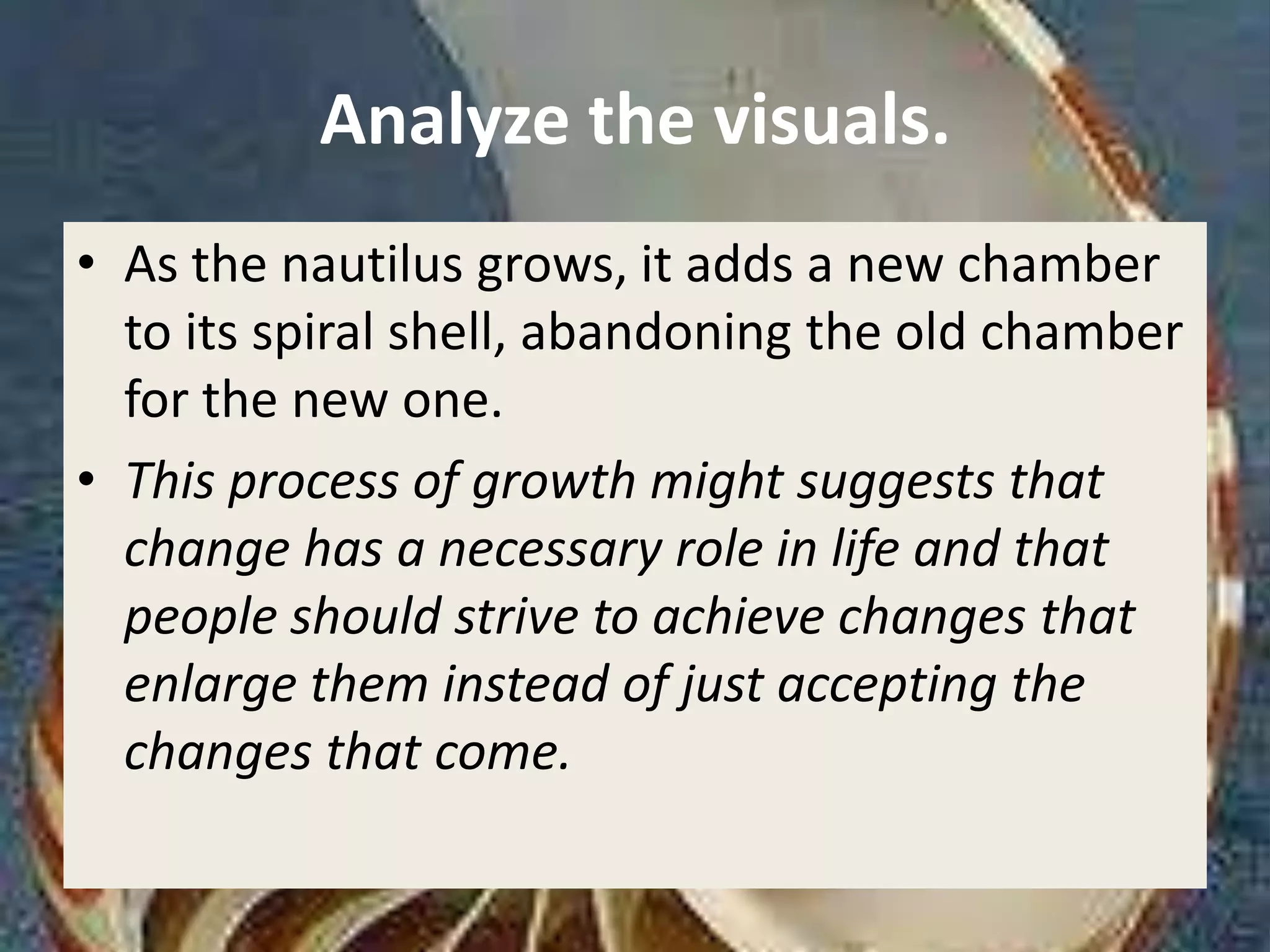 The Chambered Nautilus | PPTX