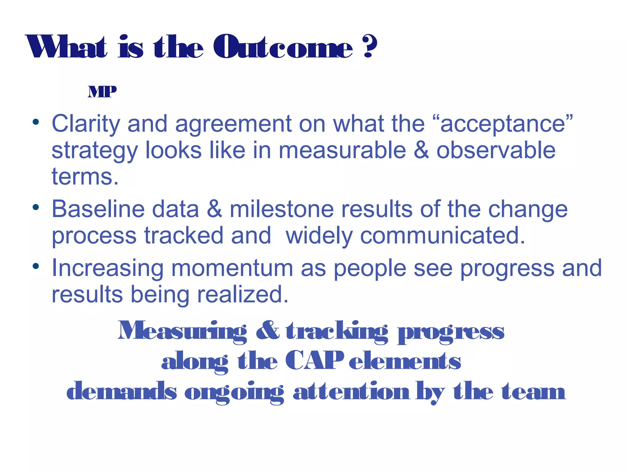 GE CHANGE MANAGEMENT(CAP) | PPT