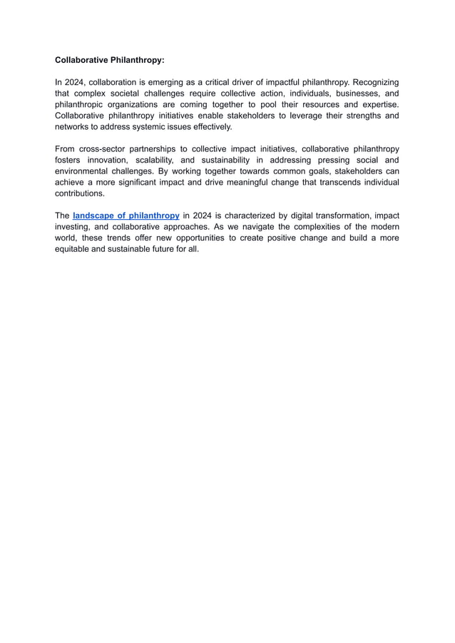 The Changing Face of Generosity_ 3 Trends Shaping Philanthropy In 2024 ...