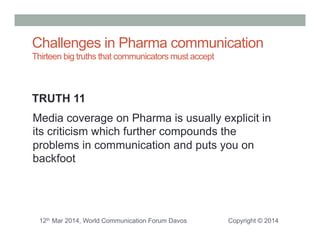 THE CHANGING FACE OF PHARMA! A MULTISTAKEHOLDER APPROACH TO SUSTAINABLE ...