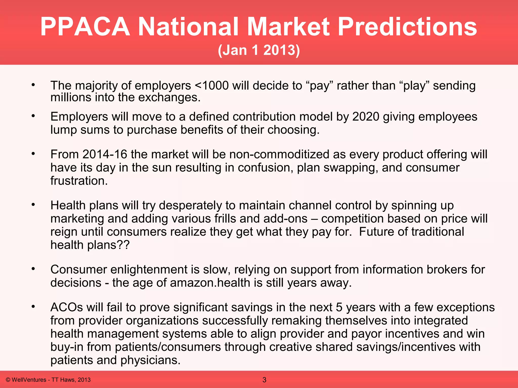 The changing healthcare landscape - What it means for providers | PPT