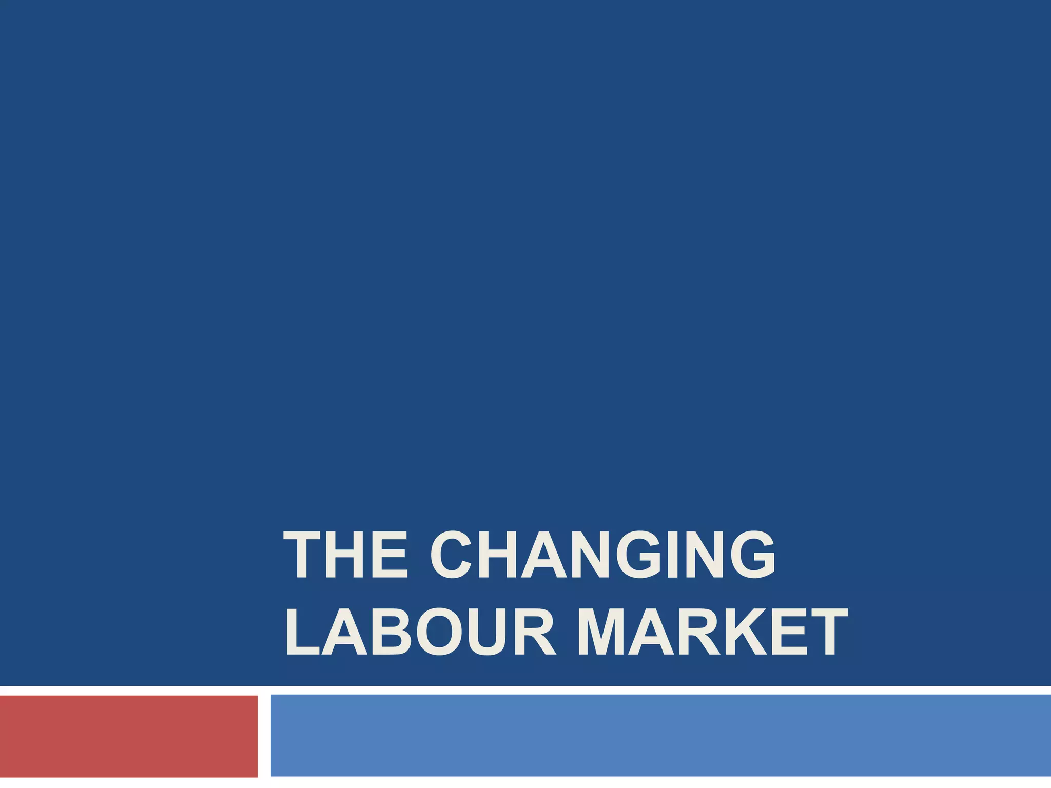 The changing labour market | PPTX