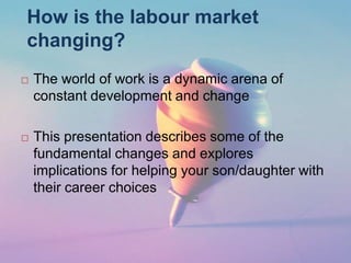 The changing labour market | PPTX