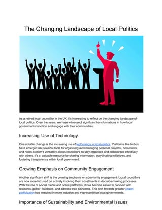 The Changing Landscape of Local Politics | PDF
