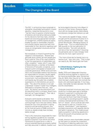 The Changing Of The Board | PDF