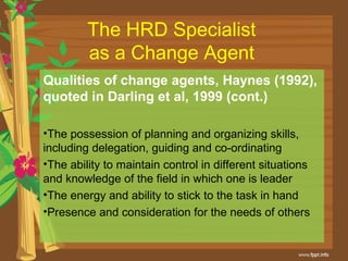 The changing role of the human resource (hr) professional | PPT