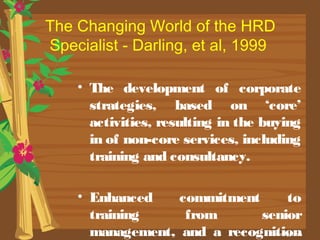 The changing role of the human resource (hr) professional | PPT