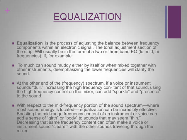 The channel strip presentation | PPT